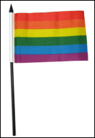 Rainbow Flags, Miniature Rainbow Gay Pride flags at $0.40, Little Rainbow Pride desktop flag ...